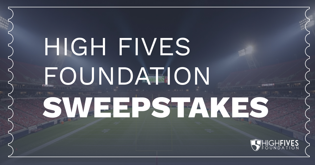 High Fives Sweepstakes | Win the Pats Experience & Support Adaptive ...
